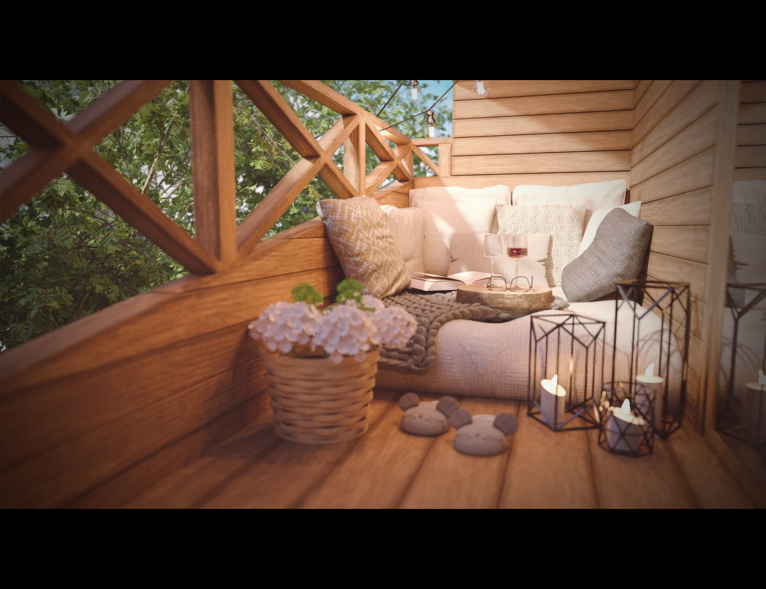 Small Cozy Balcony | Daz 3D