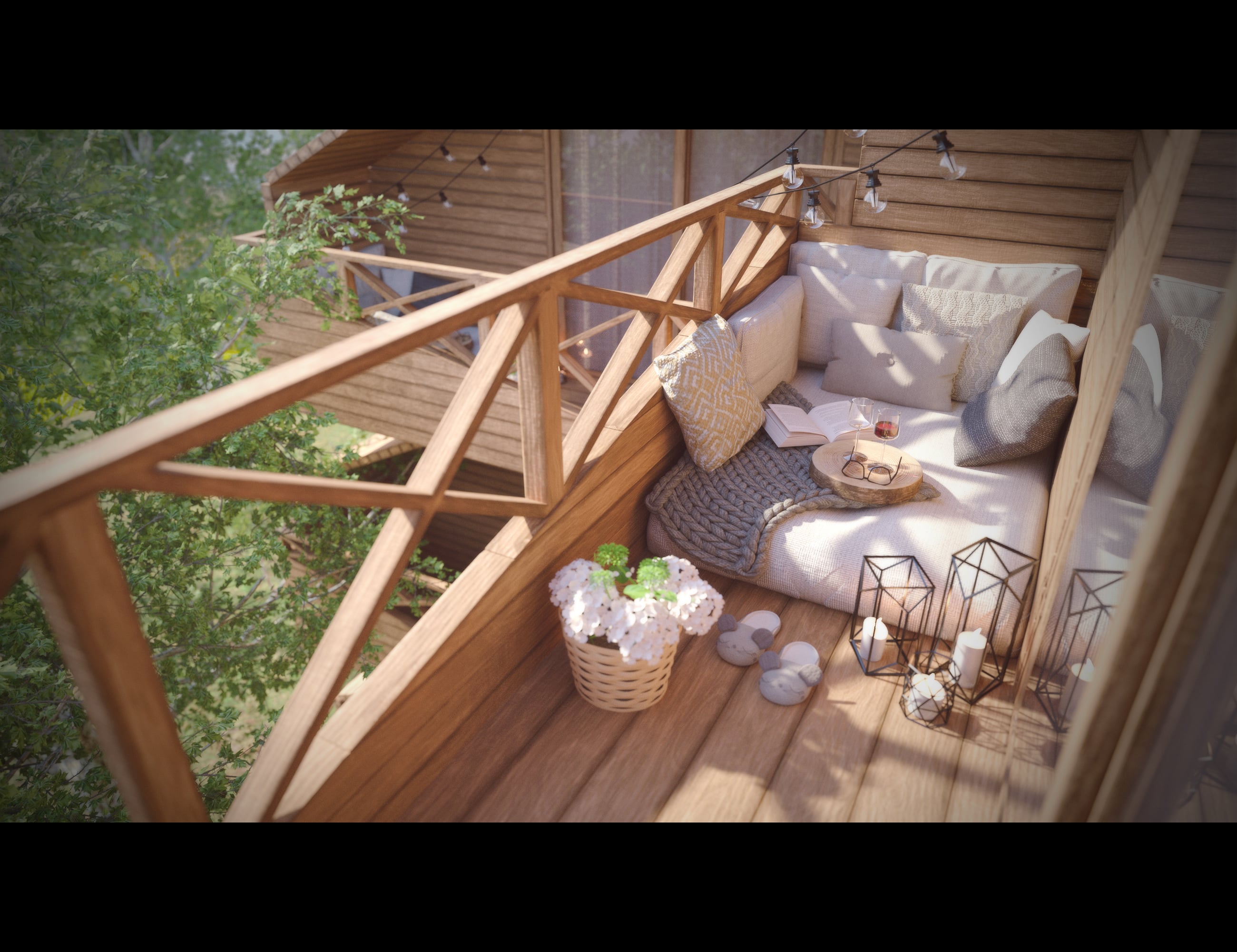 Small Cozy Balcony | Daz 3D
