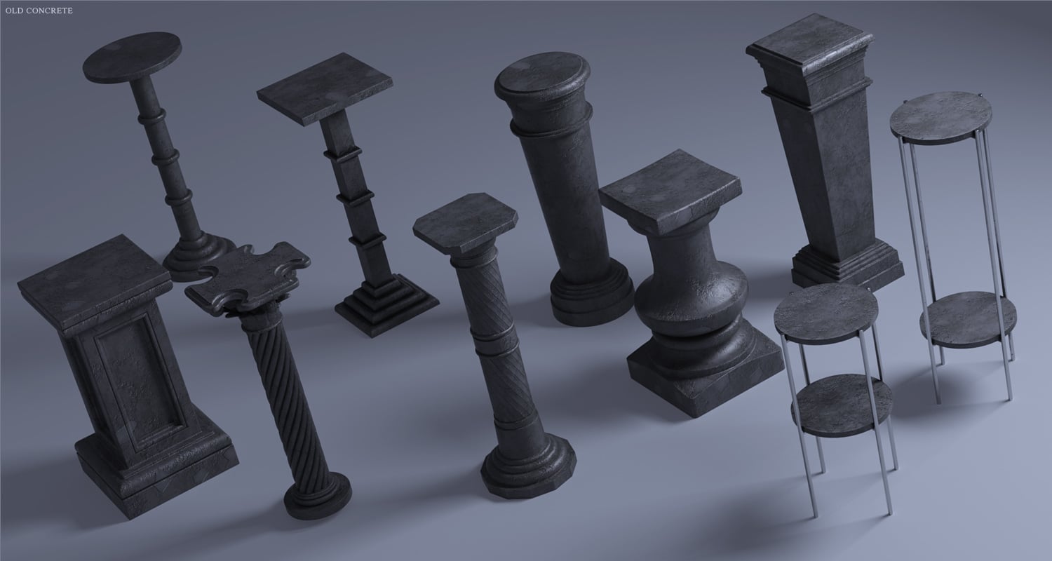 Effigy Plinths | Daz 3D