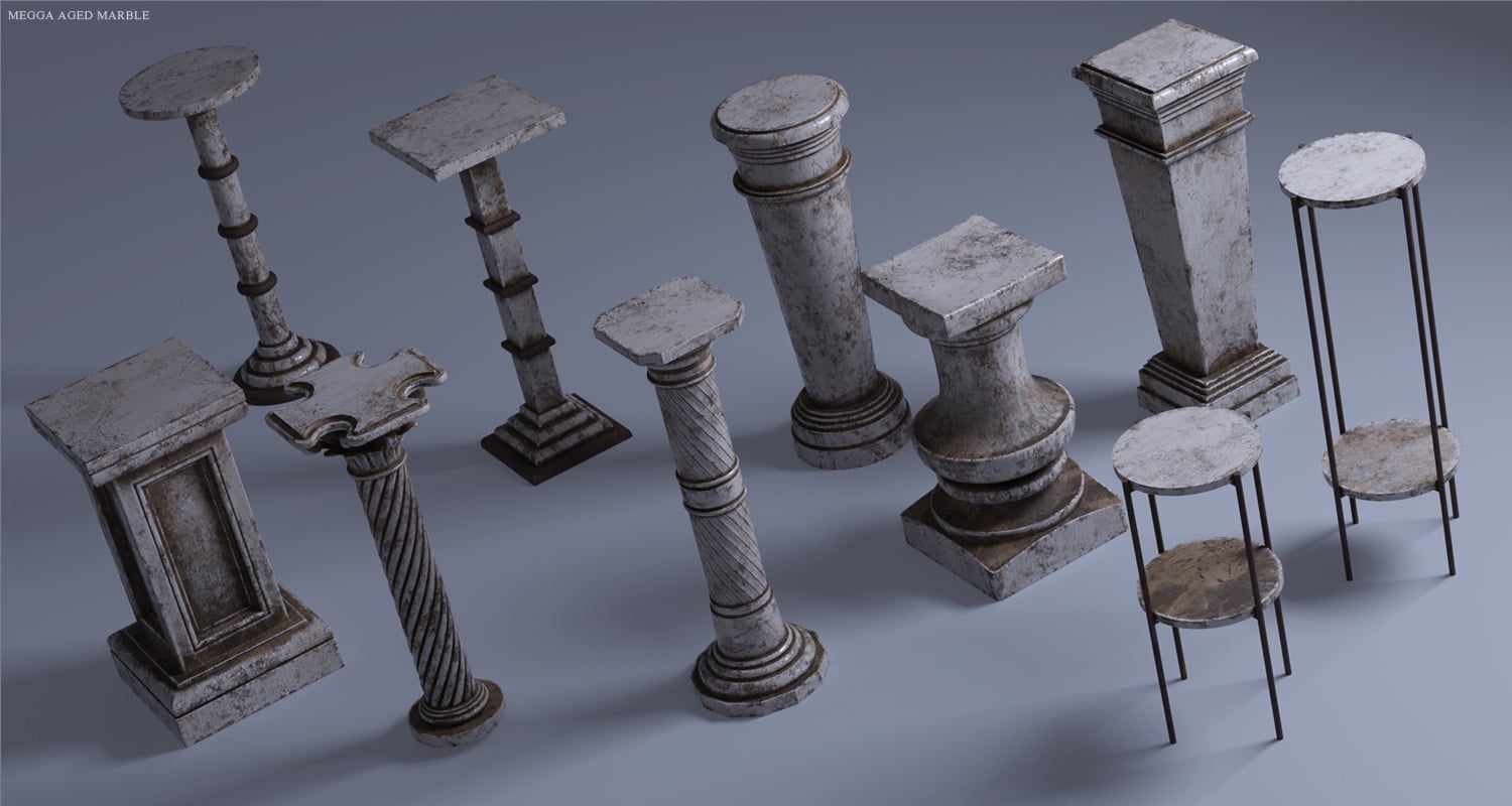 Effigy Plinths | Daz 3D