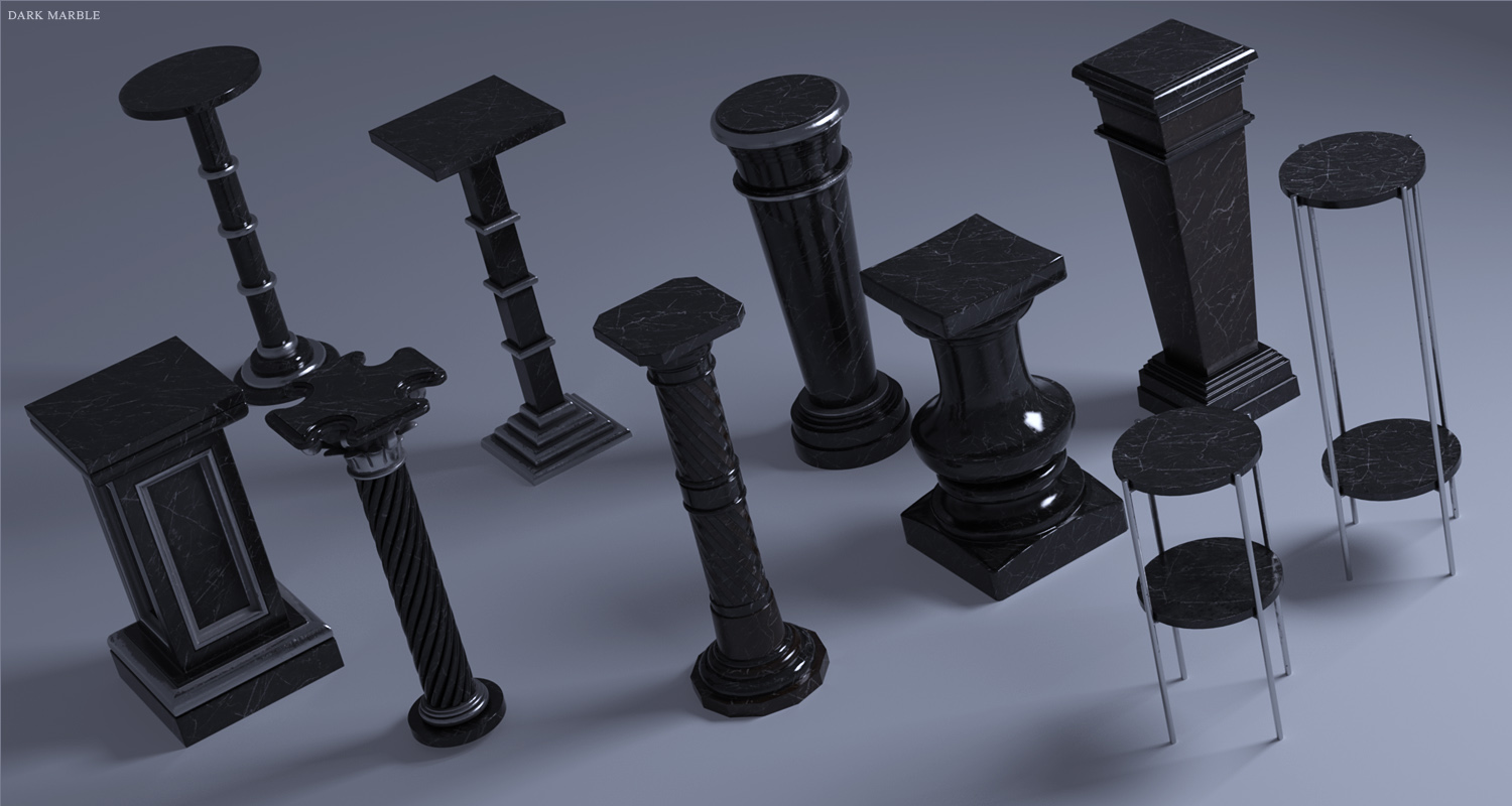 Effigy Plinths | Daz 3D