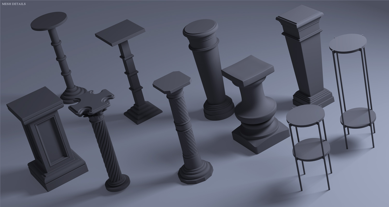 Effigy Plinths | Daz 3D