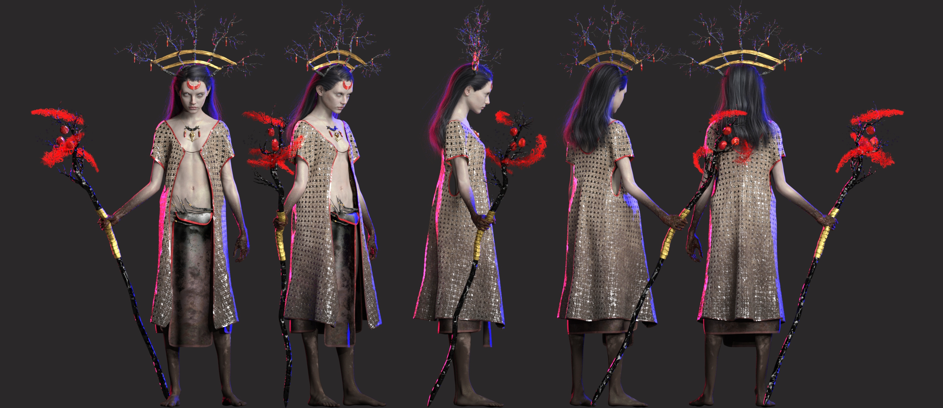 Woodland Witch Outfit Texture Expansion | Daz 3D