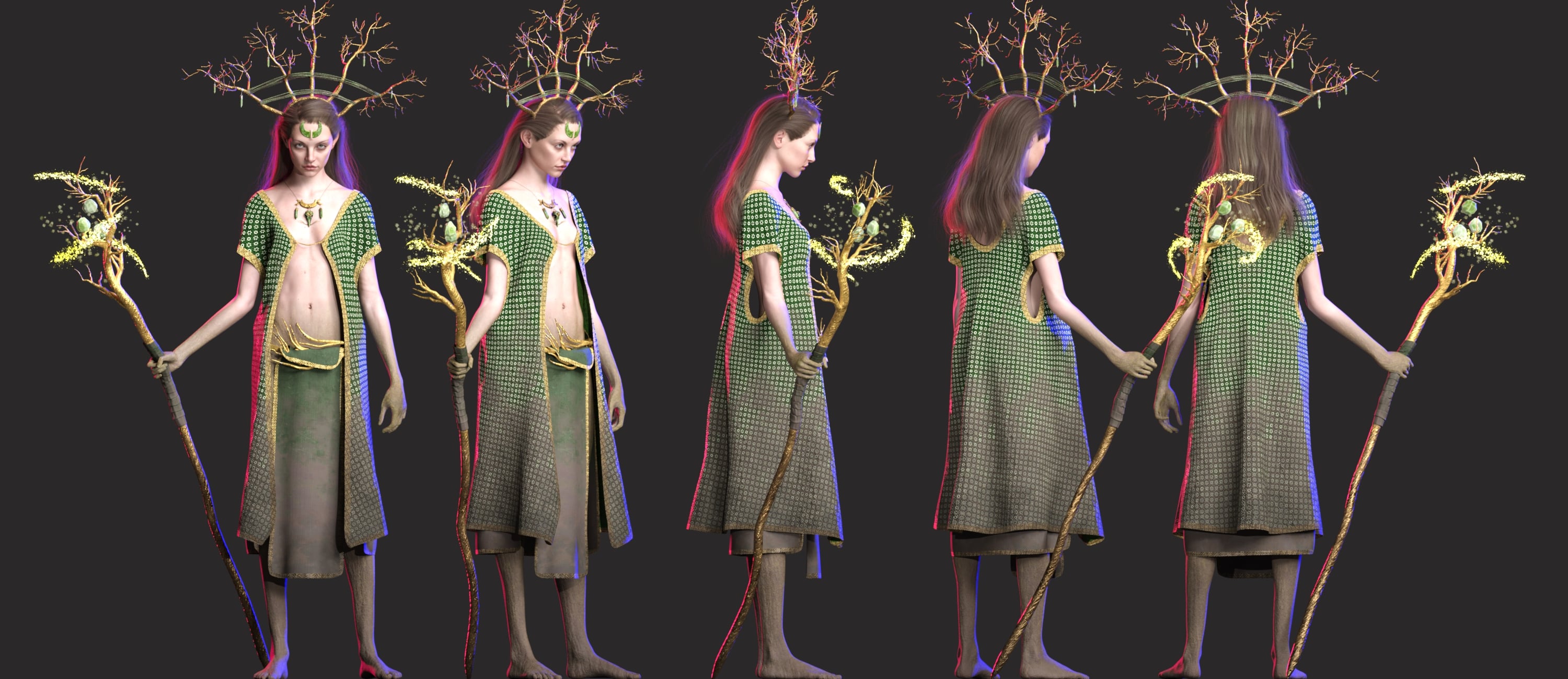 Woodland Witch Outfit Texture Expansion | Daz 3D