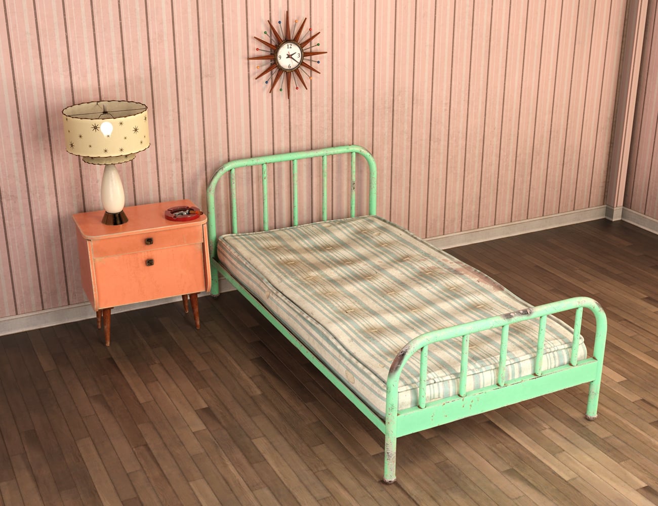 Old and Battered Furniture | Daz 3D