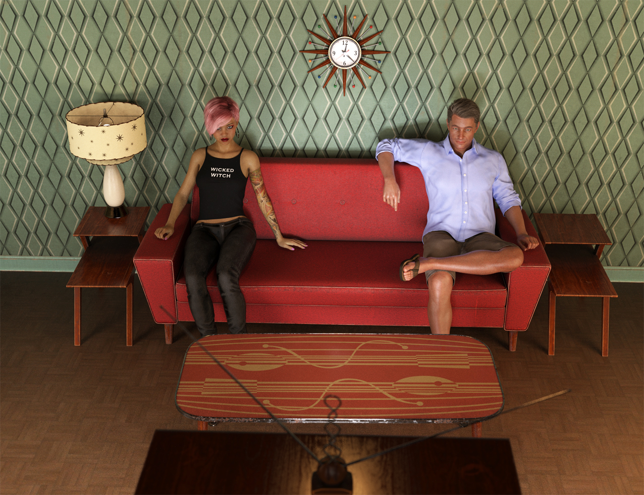 Old and Battered Furniture | Daz 3D