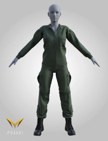 FG Military Outfit for Genesis 8.1 Female | Daz 3D