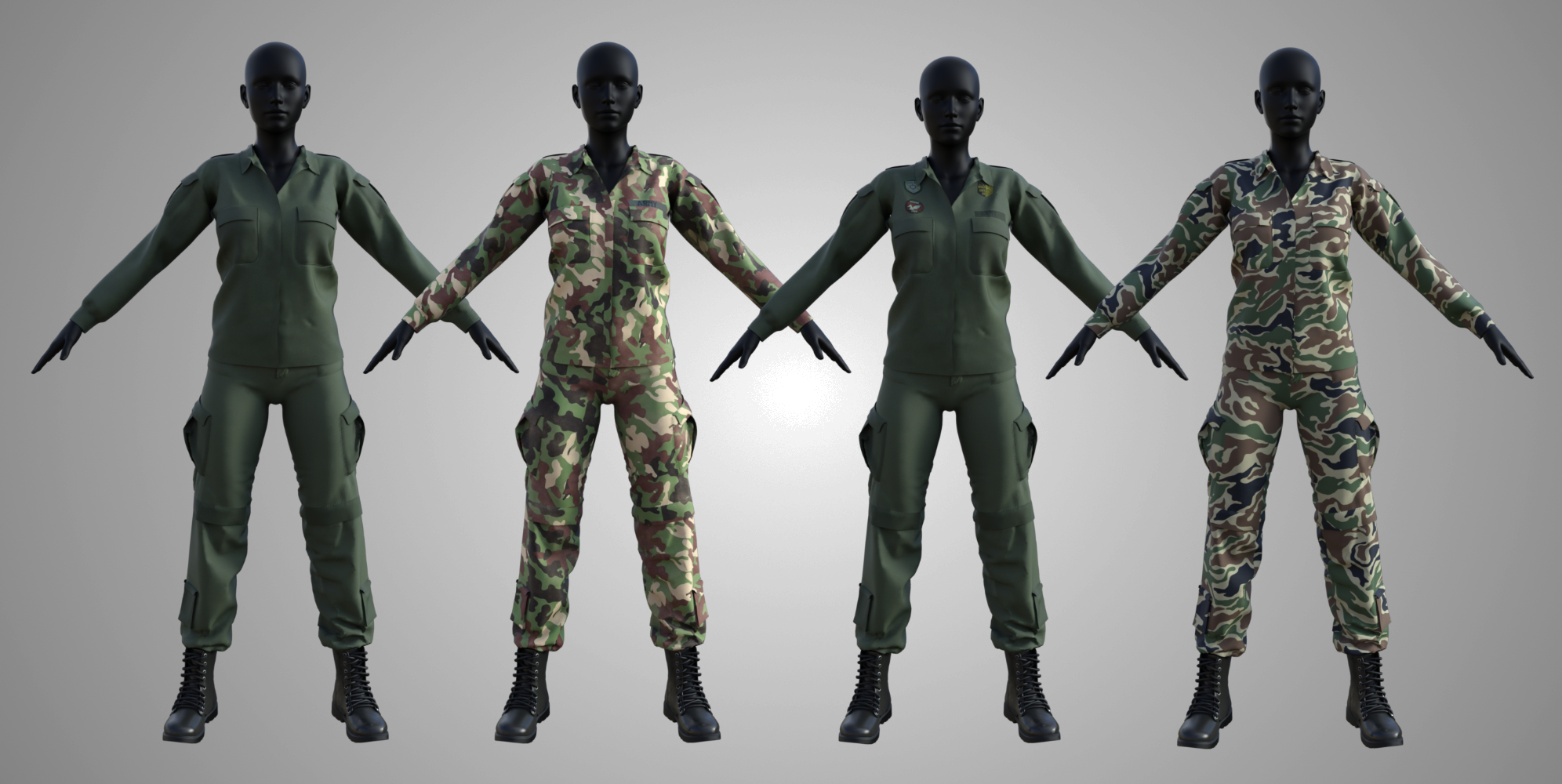 FG Military Outfit for Genesis 8.1 Female | Daz 3D