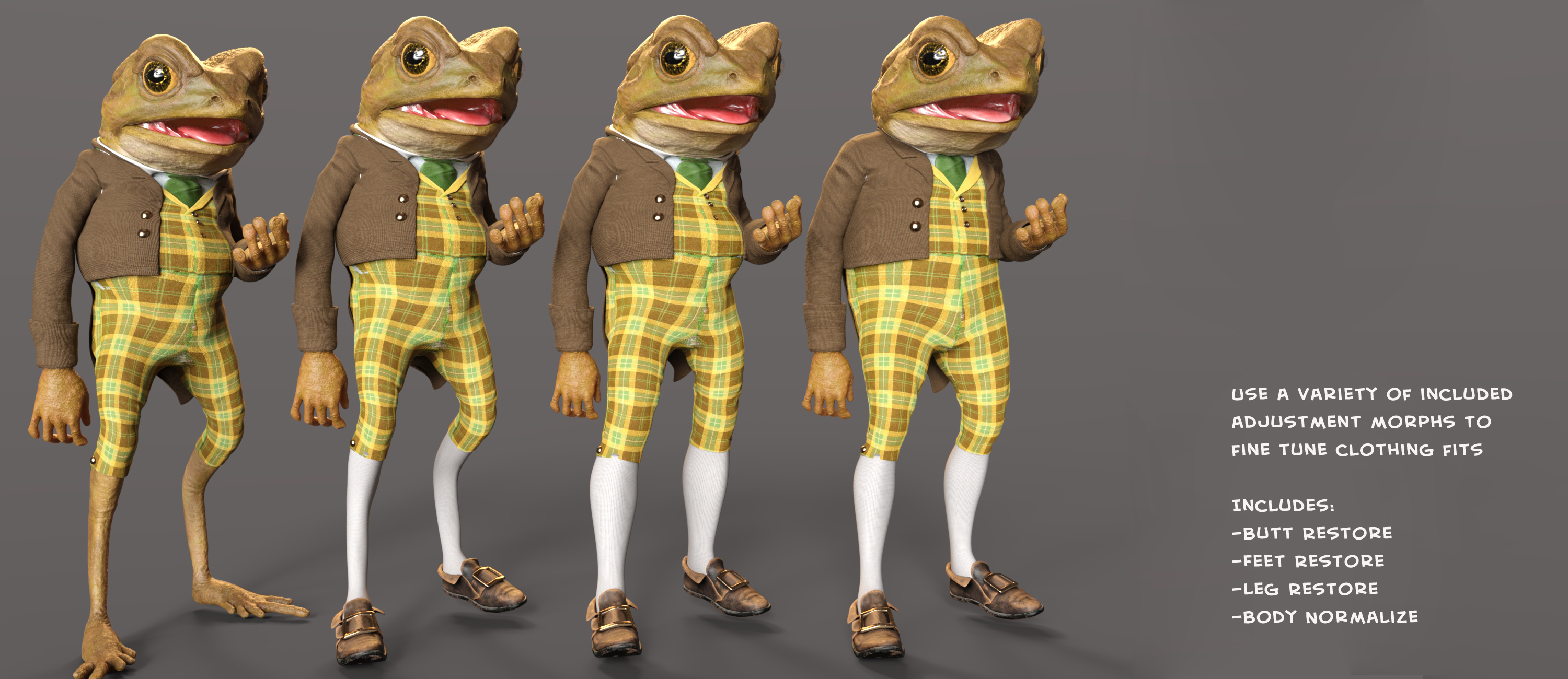 Storybook Frog HD for Genesis 8.1 Males | Daz 3D