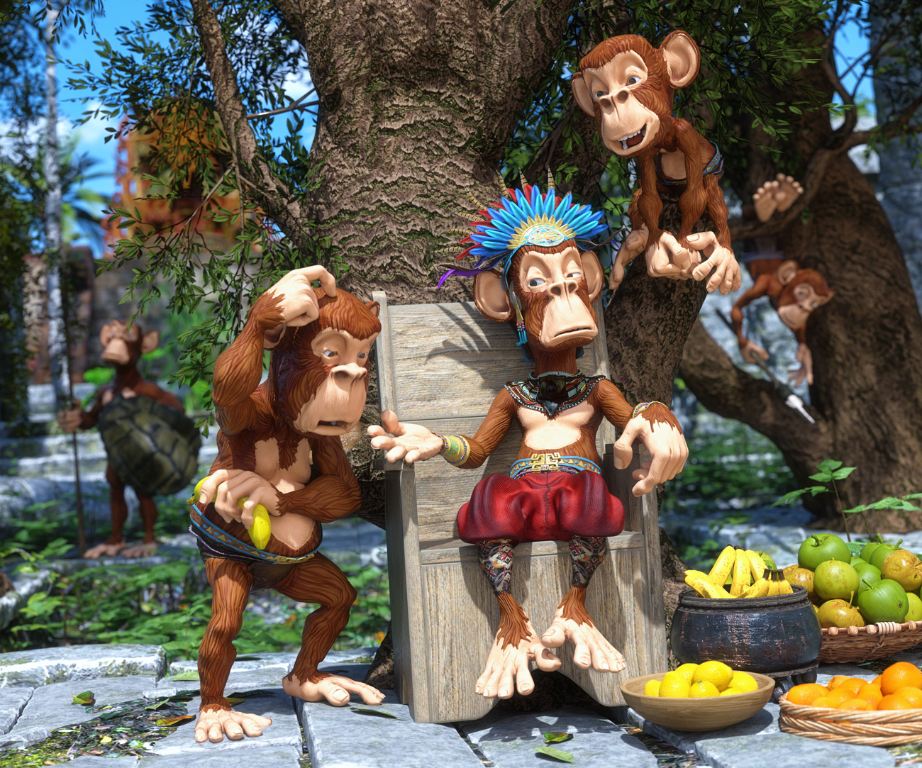 Monkey Business Bundle | Daz 3D