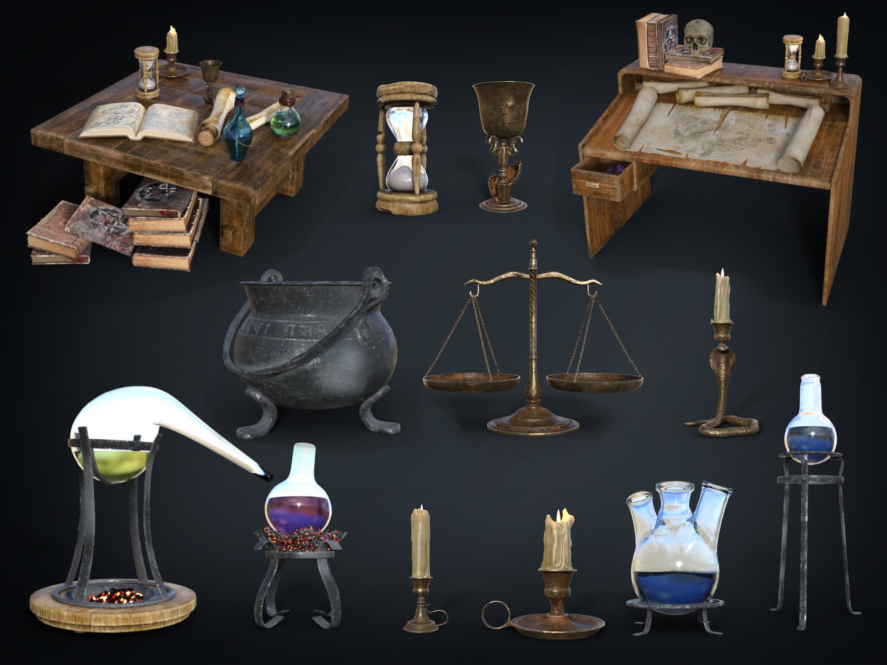 KuJ Magic Wizard Bundle | Daz 3D