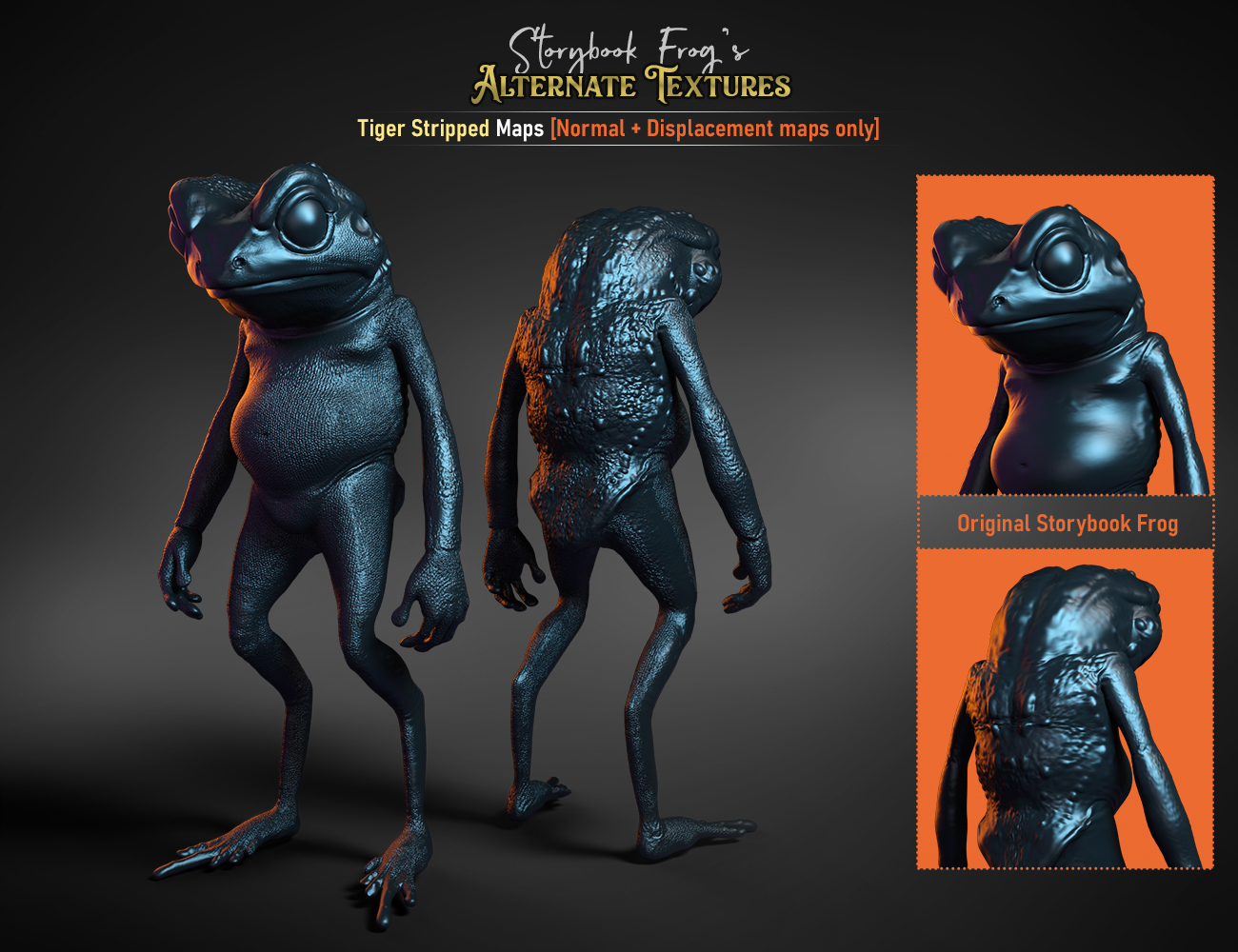 Alternate Textures for Storybook Frog and Genesis 8.1 Male | Daz 3D