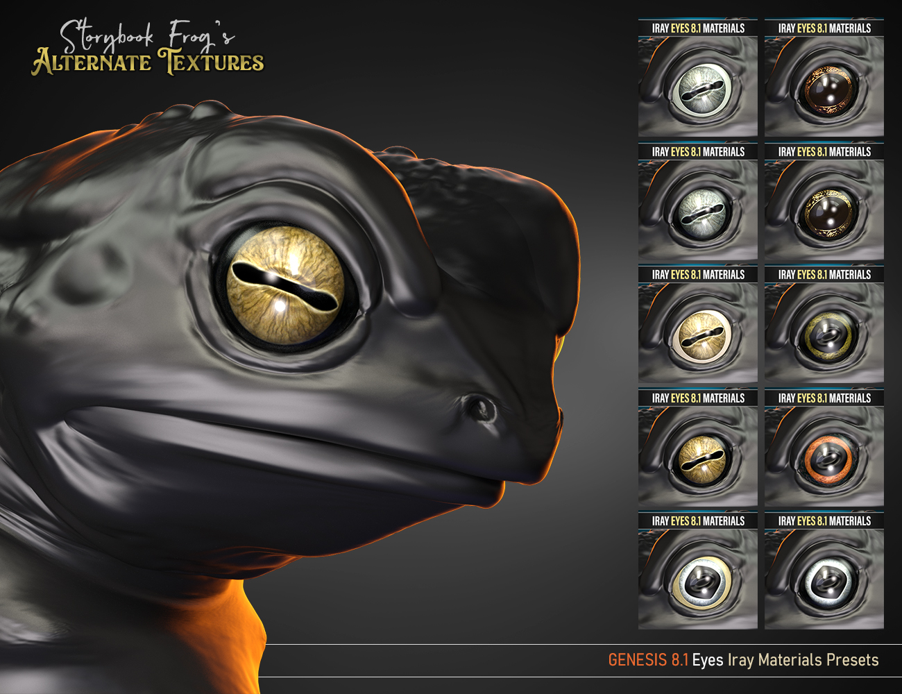 Alternate Textures for Storybook Frog and Genesis 8.1 Male | Daz 3D