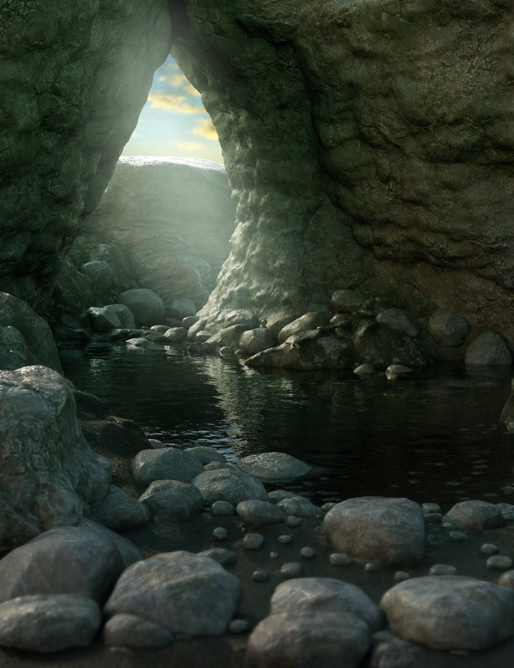 Muelsfell Modular Cave Interior | Daz 3D