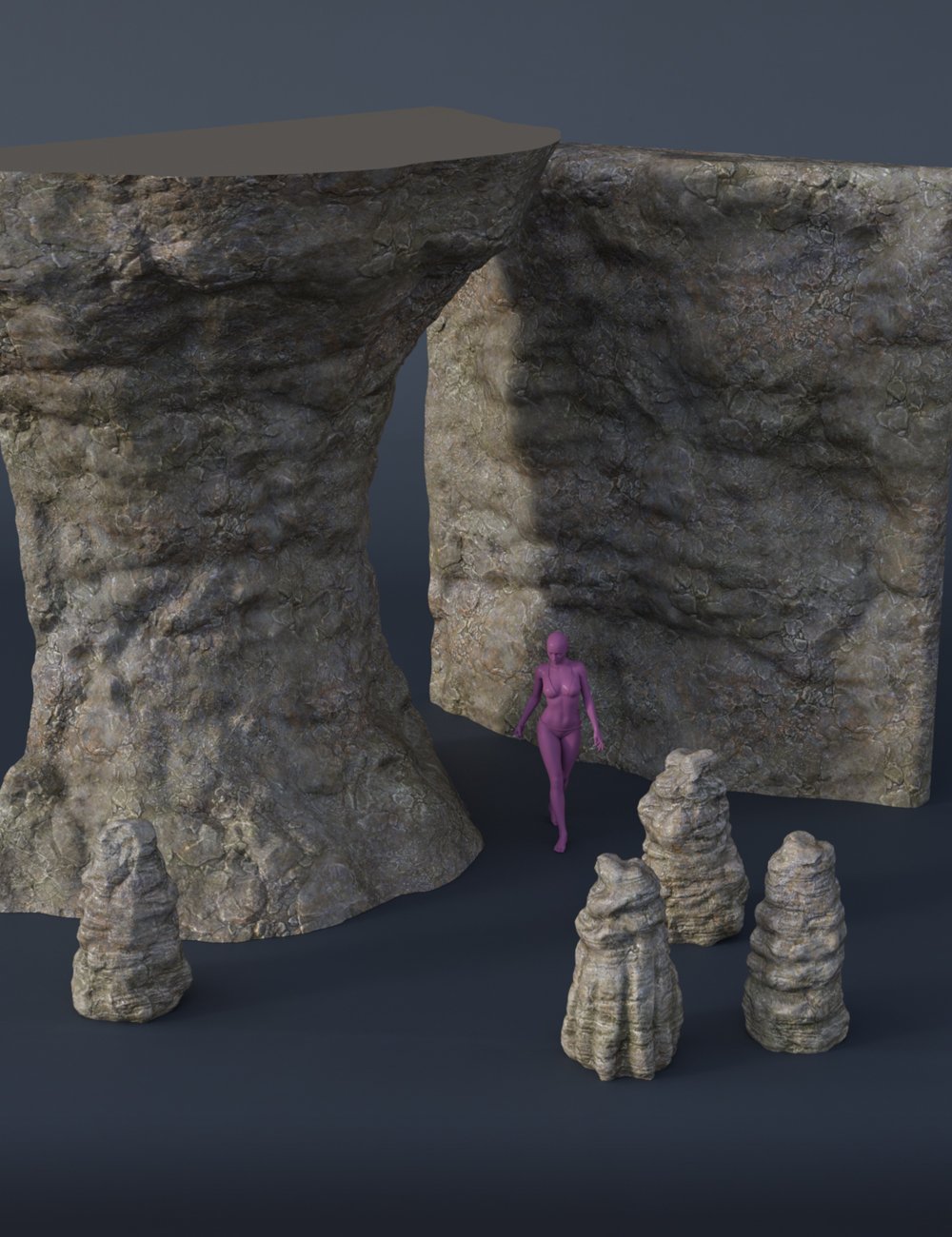 Muelsfell Modular Cave Interior | Daz 3D