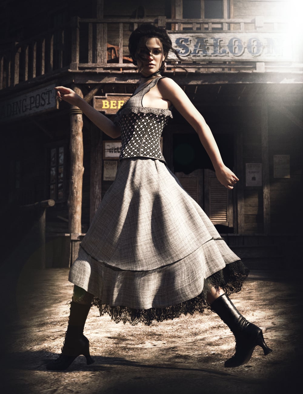 dForce CB Clementine Outfit for Genesis 8 and 8.1 Females | Daz 3D