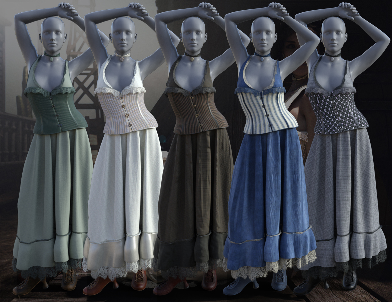 dForce CB Clementine Outfit for Genesis 8 and 8.1 Females | Daz 3D