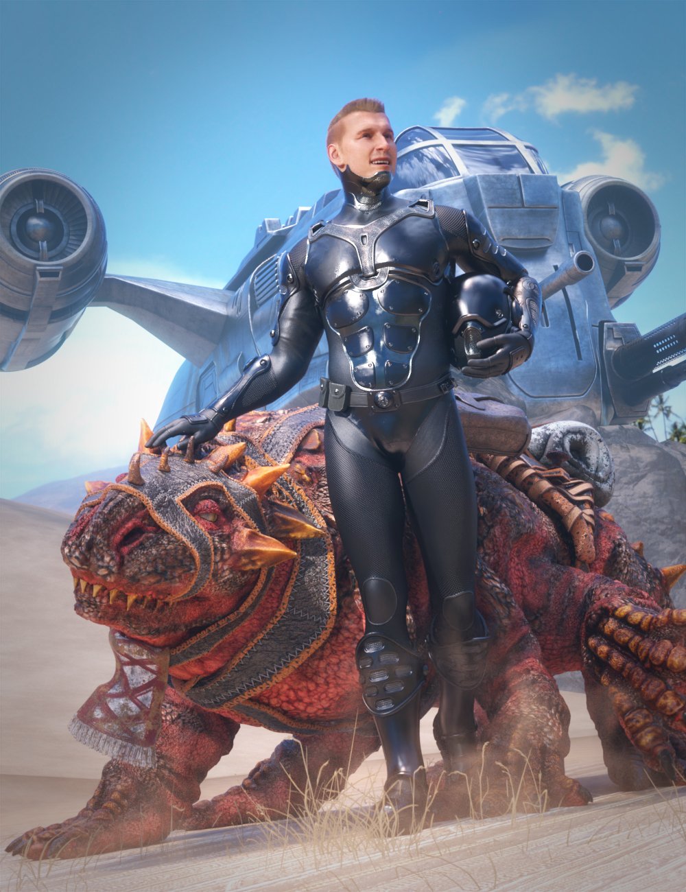 Rebel Hunter Bundle | Daz 3D