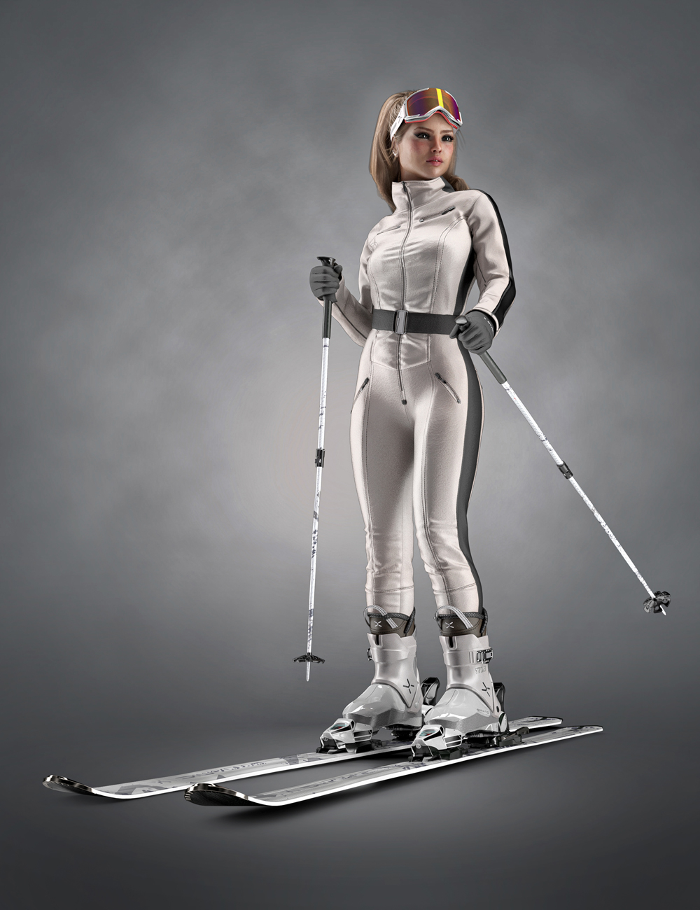 AJC Dynamic Ski Line Outfit for Genesis 8 and 8.1 Females Bundle | Daz 3D