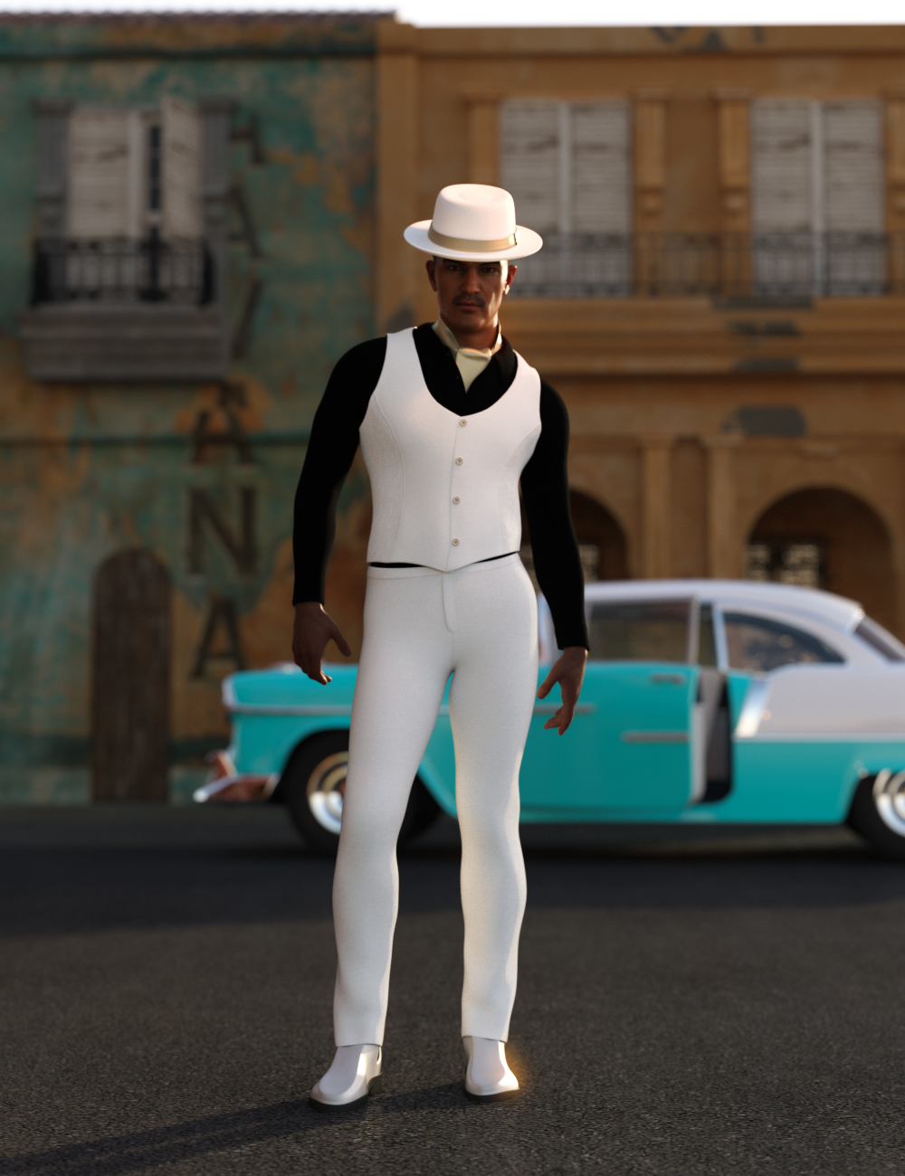 Dorian Suit Outfit Texture Add-on | Daz 3D
