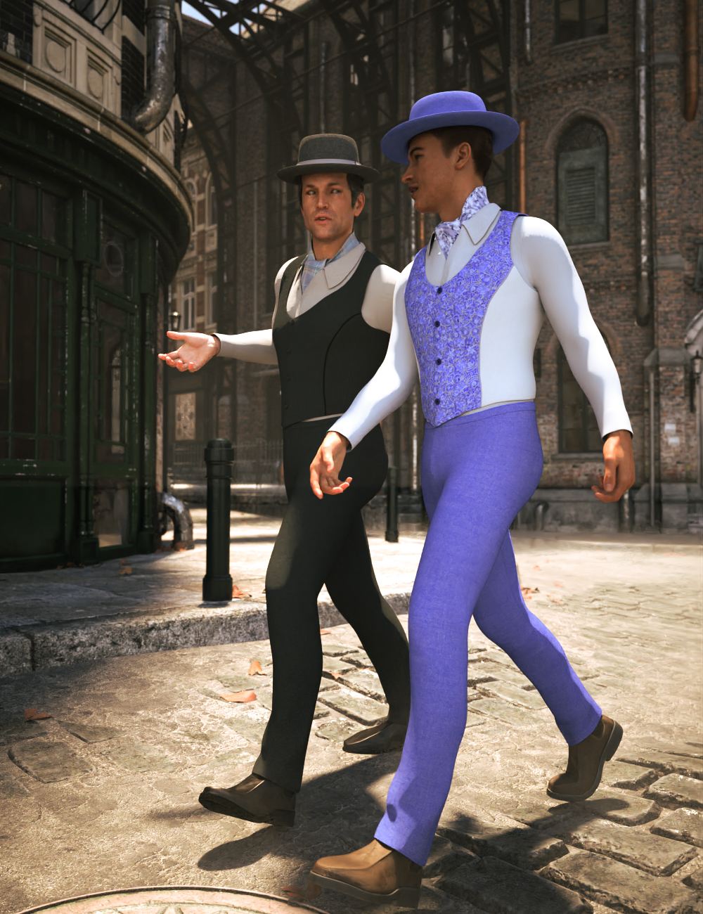Dorian Suit Outfit Texture Add-on | Daz 3D