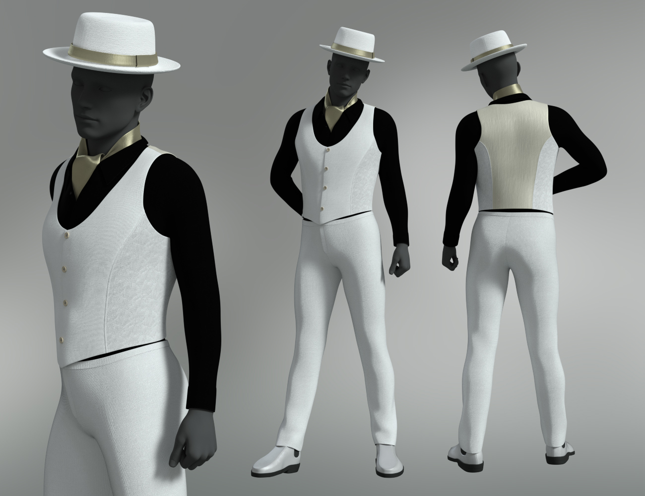 Dorian Suit Outfit Texture Add-on | Daz 3D