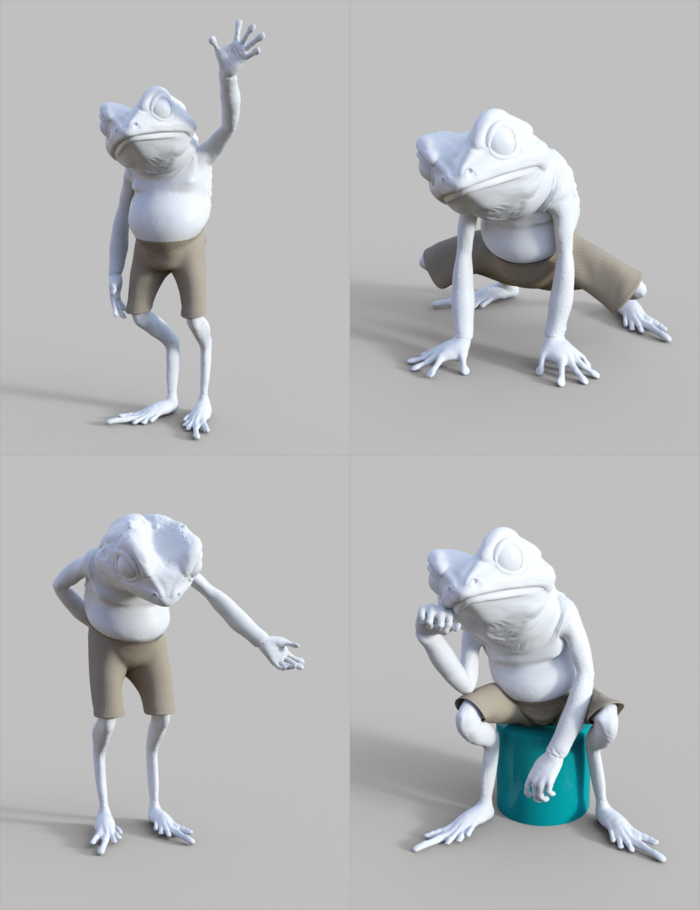 Froggy Stories Poses for Storybook Frog for Genesis 8.1 Male | Daz 3D