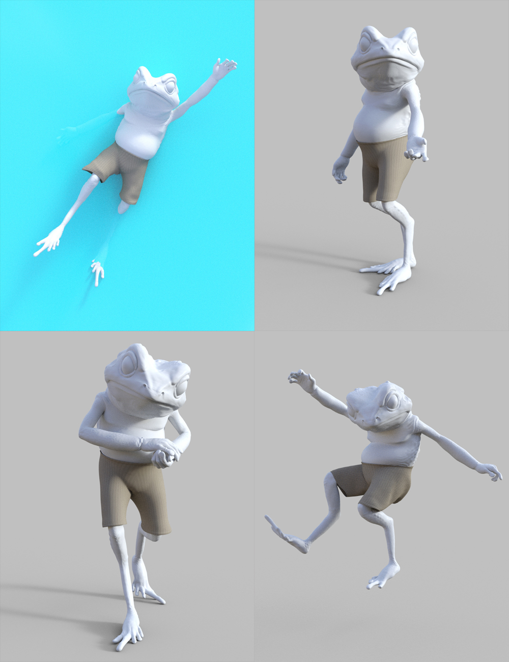 Froggy Stories Poses for Storybook Frog for Genesis 8.1 Male | Daz 3D