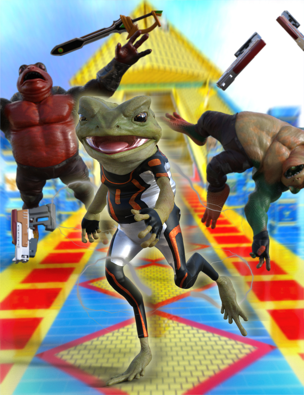 Froggy Stories Poses for Storybook Frog for Genesis 8.1 Male | Daz 3D