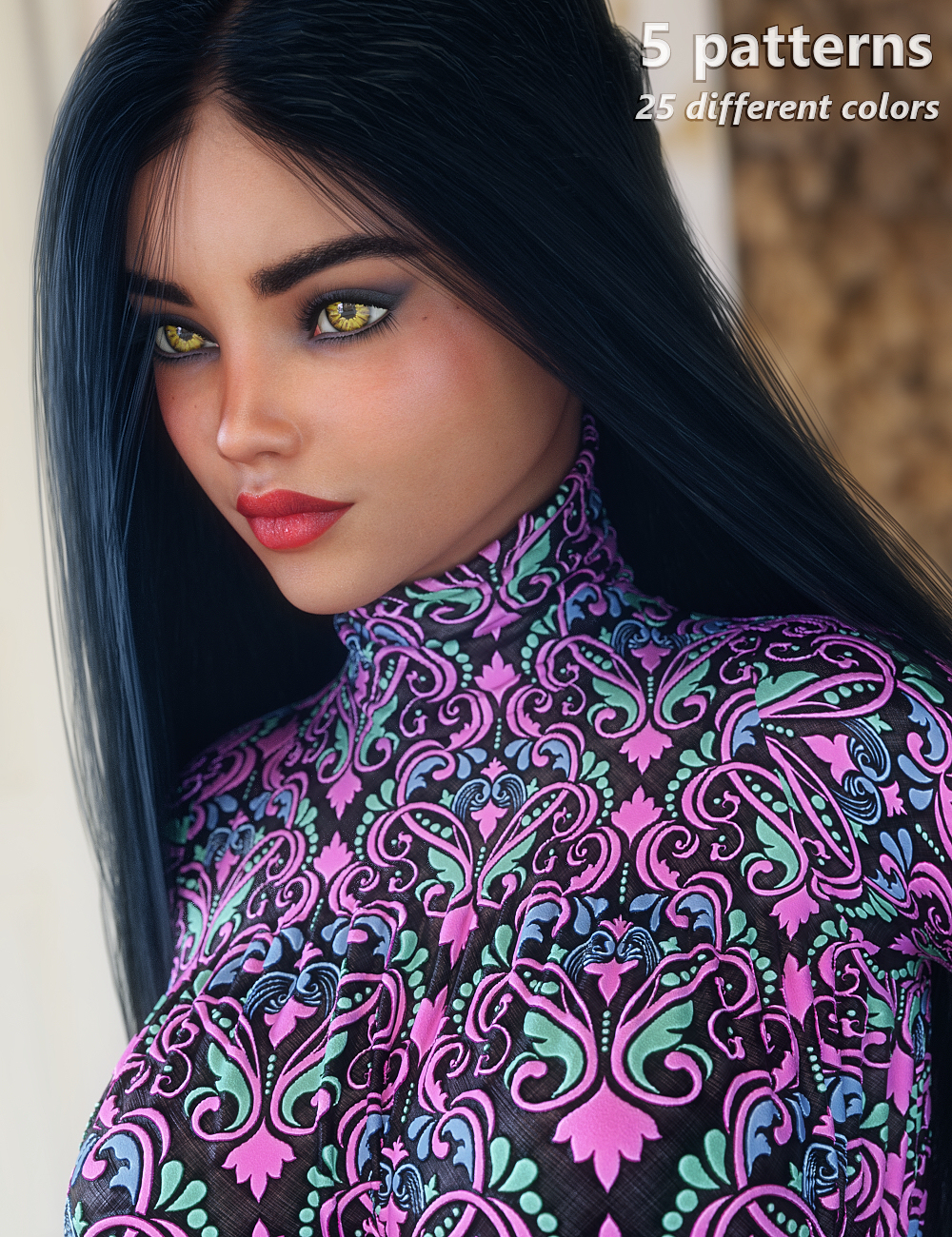 MMX Elegant Fabric Patterns 4 for Iray | Daz 3D