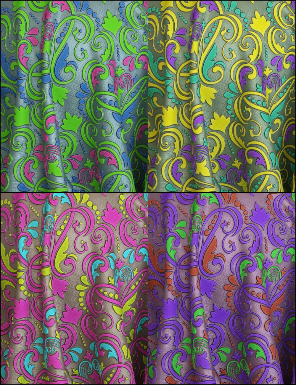 MMX Elegant Fabric Patterns 4 for Iray | Daz 3D