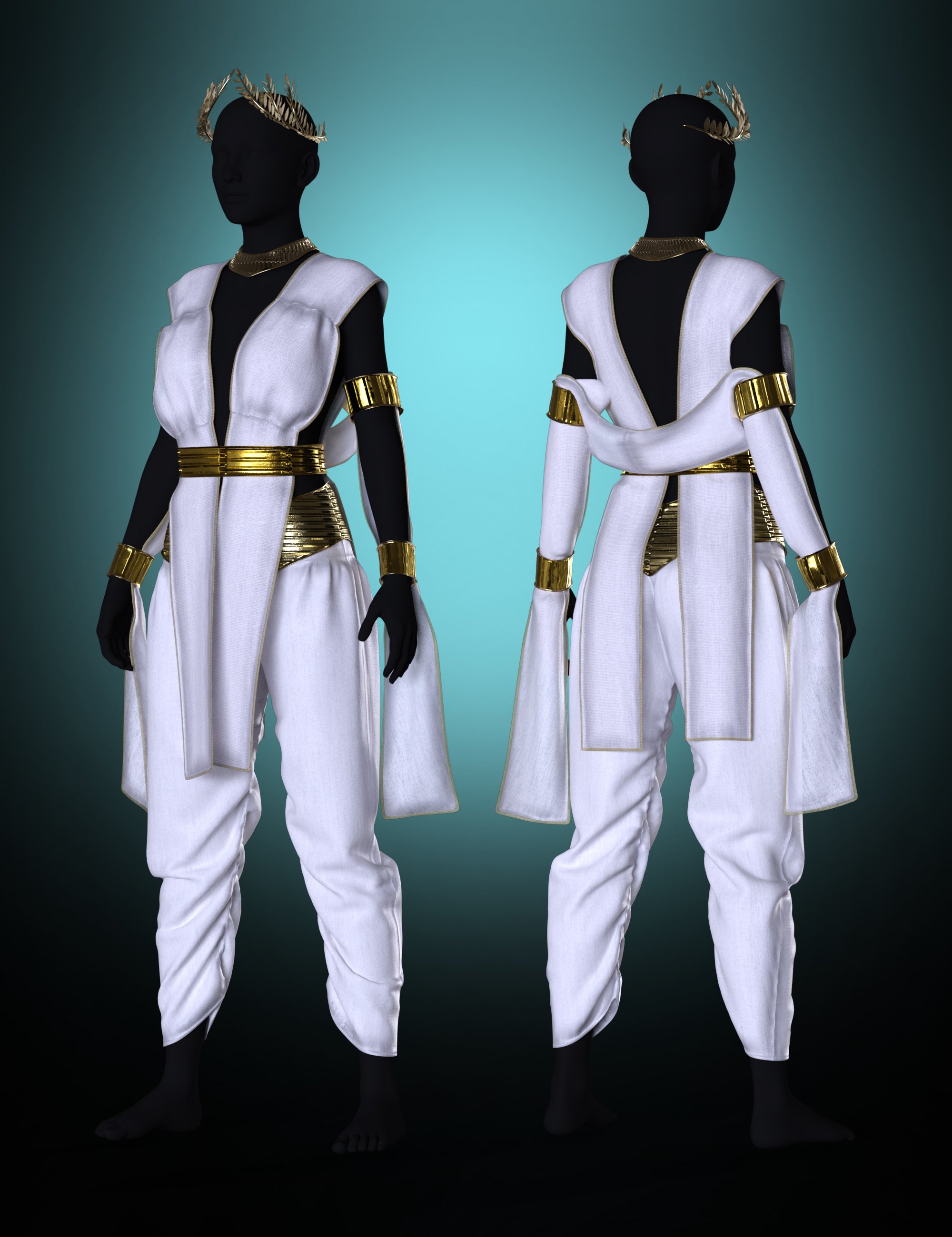 Dforce Cassandra Goddess Outfit For Genesis 8 And 8 1 Females Bundle