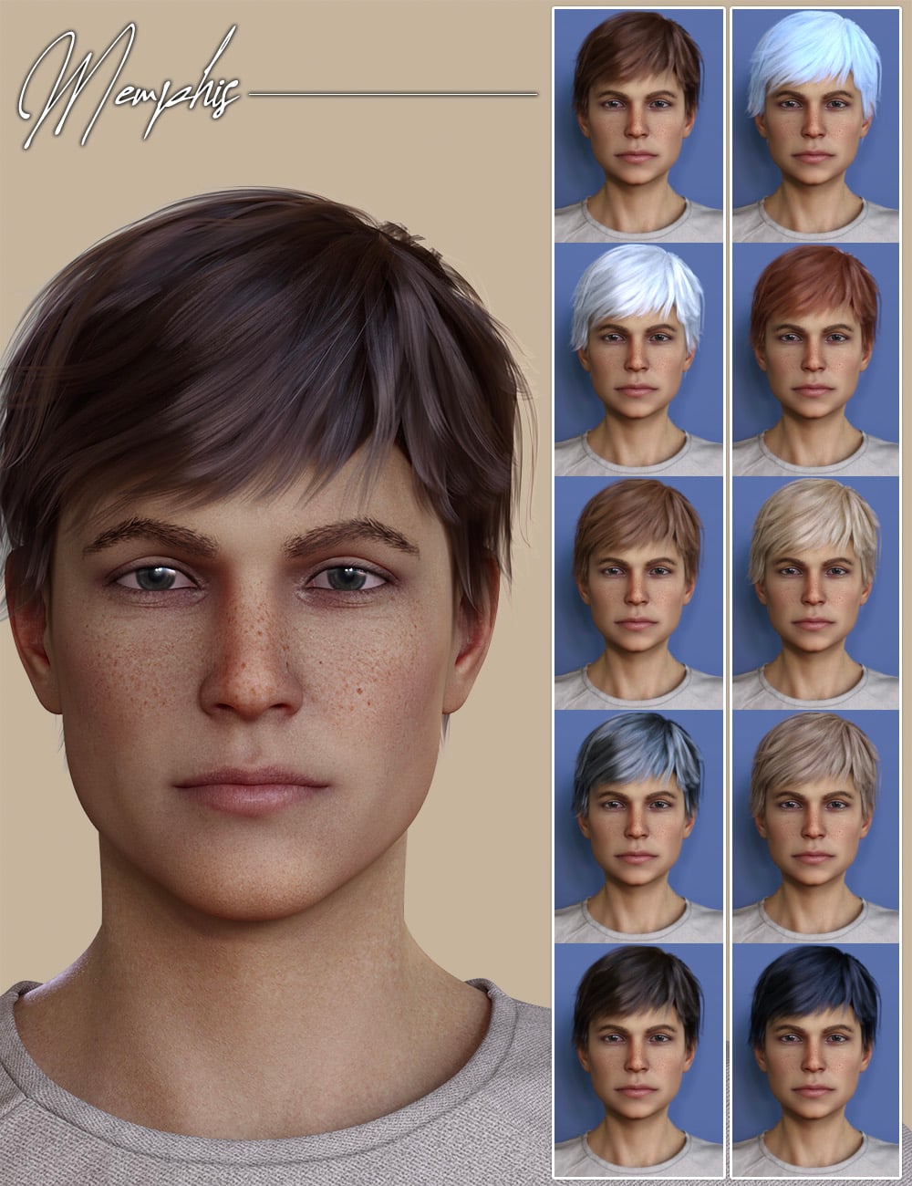 Memphis Bundle for Genesis 8 Males | Daz 3D