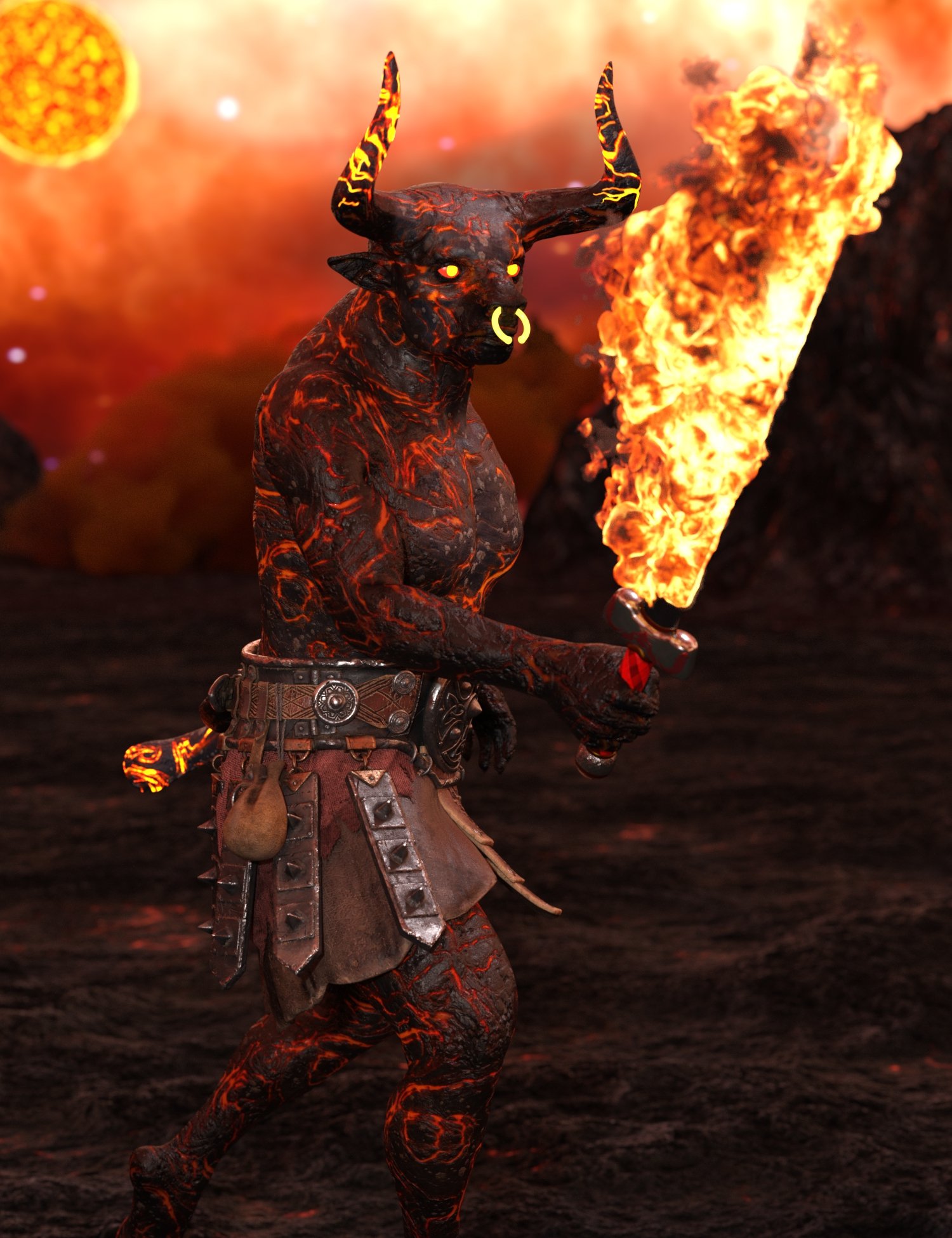 Labyrinth Heroes for Minotaur | Daz 3D