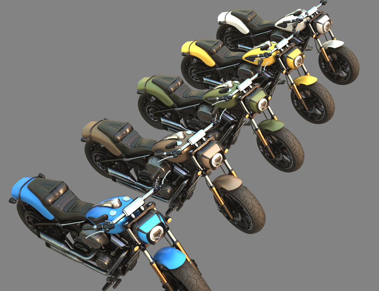 CH Modern Cruiser Motorcycle | Daz 3D