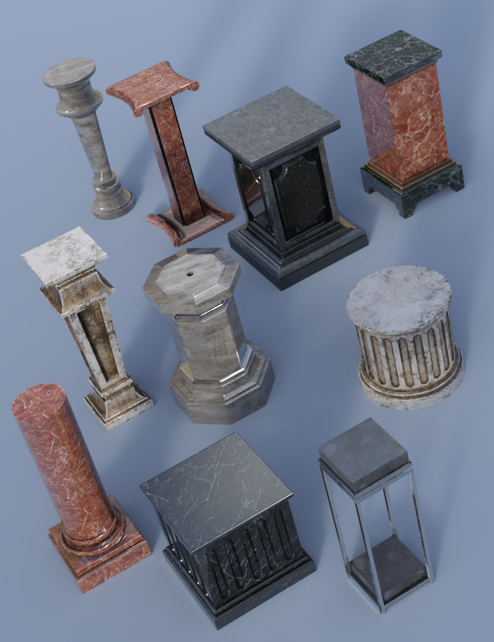 Effigy Plinths Vol 2 | Daz 3D