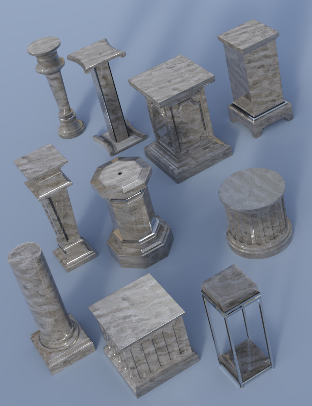 Effigy Plinths Vol 2 | Daz 3D