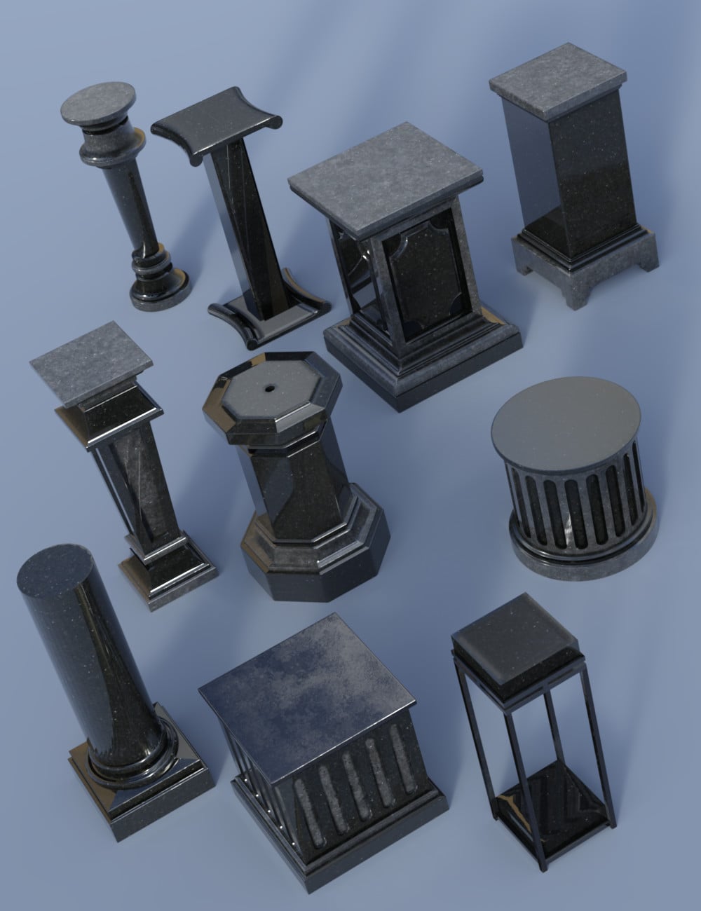 Effigy Plinths Vol 2 | Daz 3D