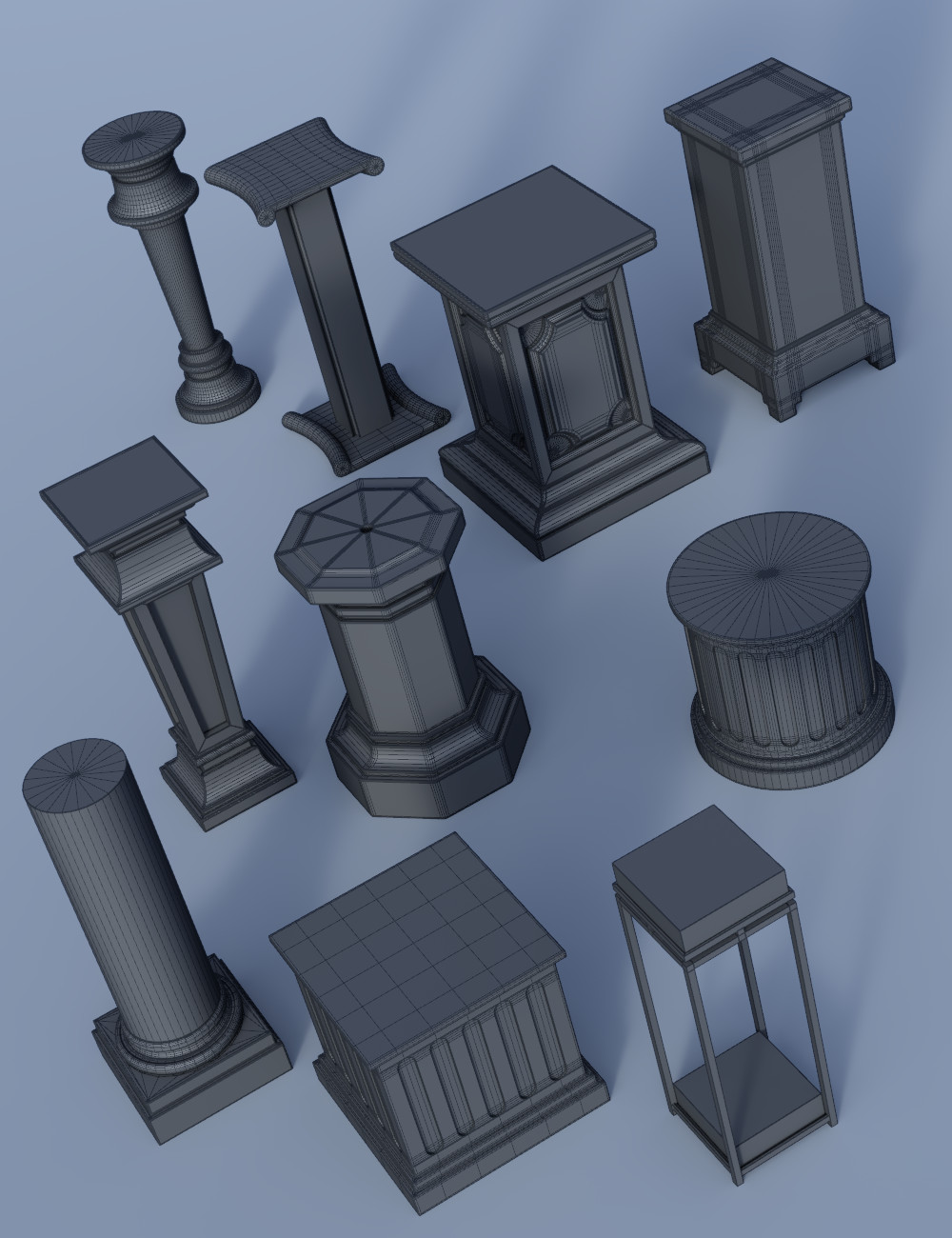 Effigy Plinths Vol 2 | Daz 3D