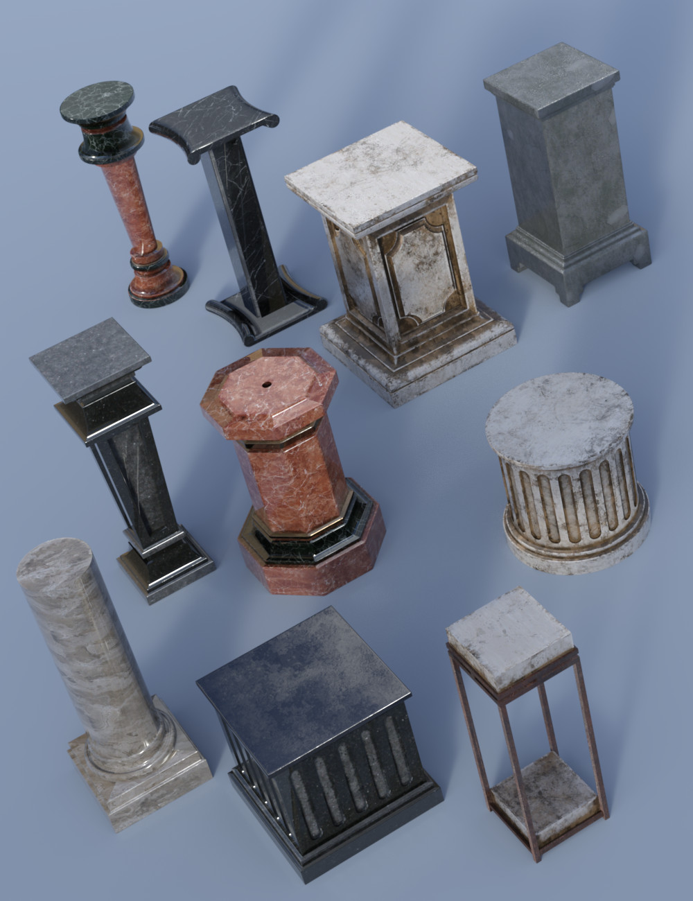 Effigy Plinths Vol 2 | Daz 3D