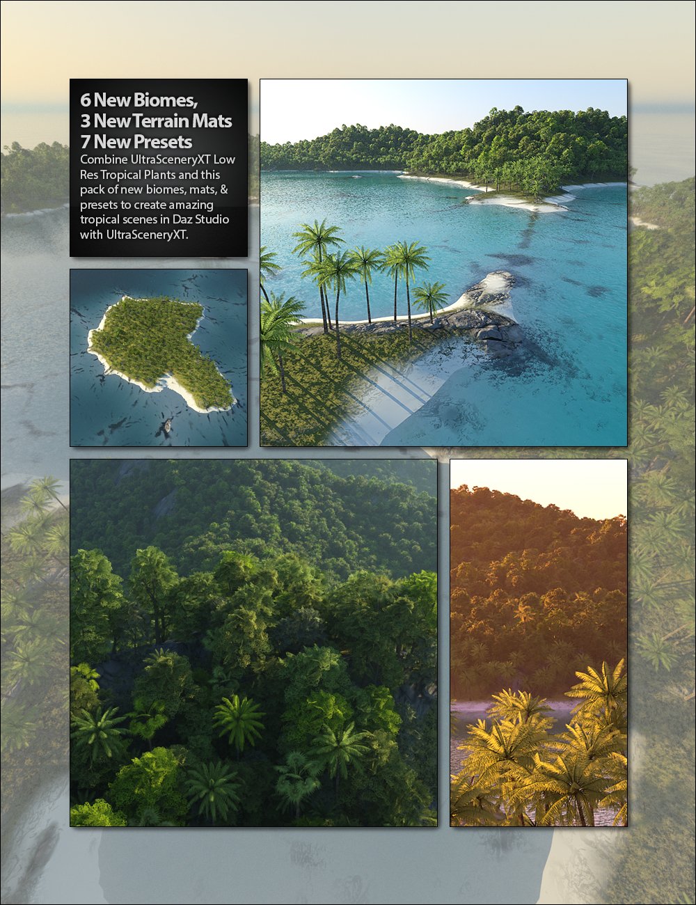 UltraSceneryXT - Tropics | Daz 3D