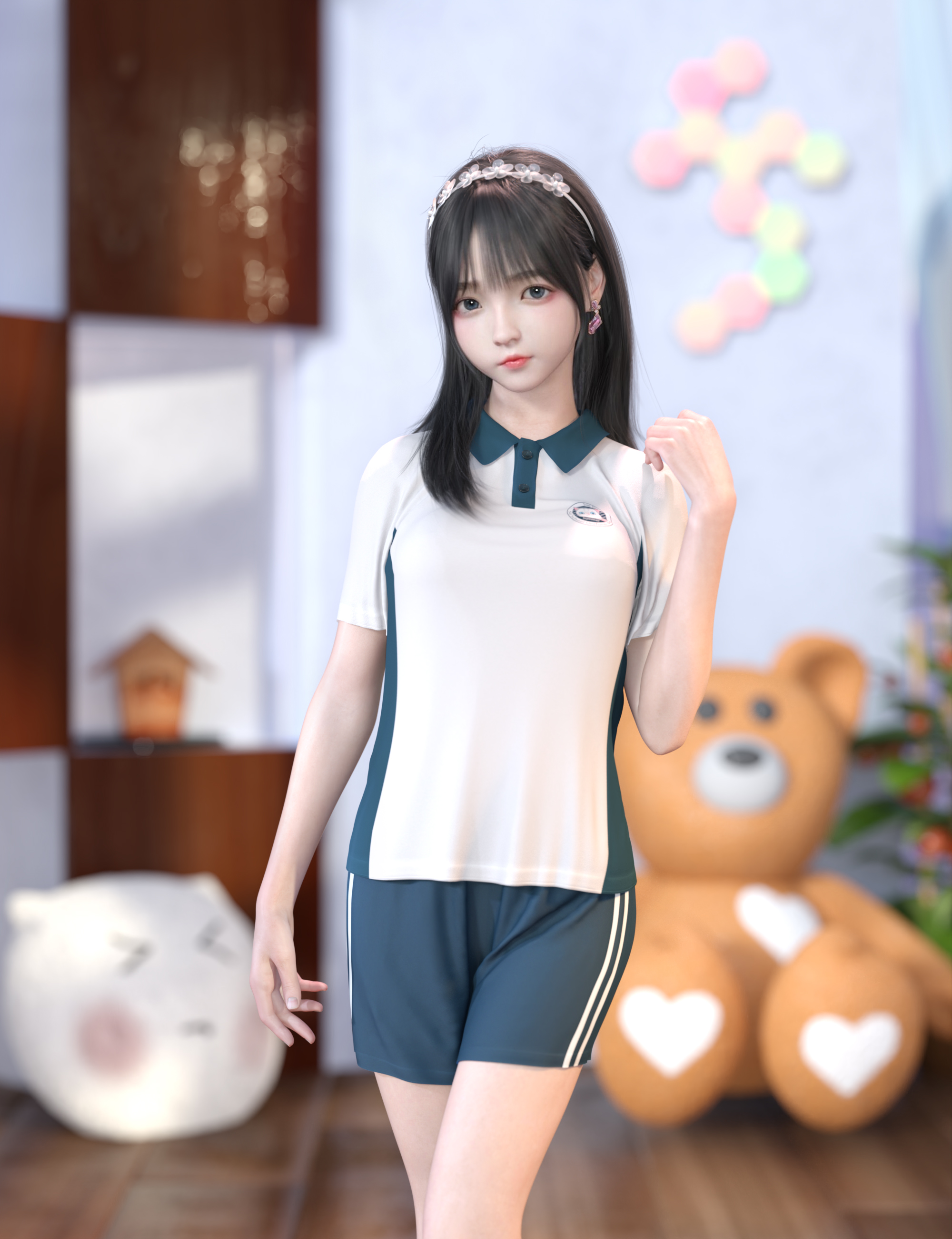 dForce SU School Uniform for Genesis 8 and 8.1 Females | Daz 3D