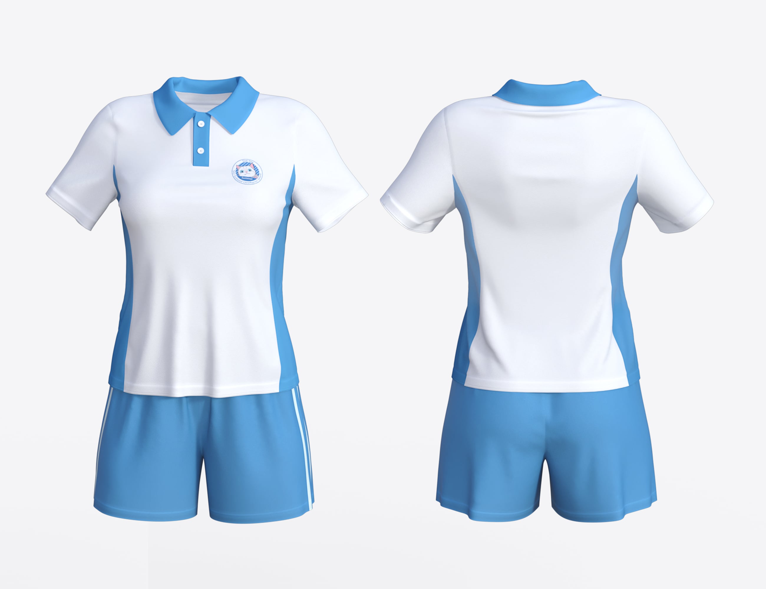 dForce SU School Uniform Bundle for Genesis 8 and 8.1 Females | Daz 3D