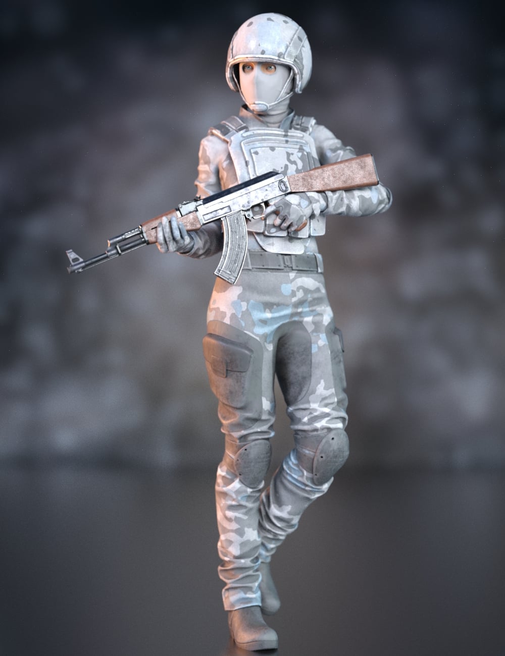 Assault Soldier Outfit for Genesis 8.1 Females | Daz 3D