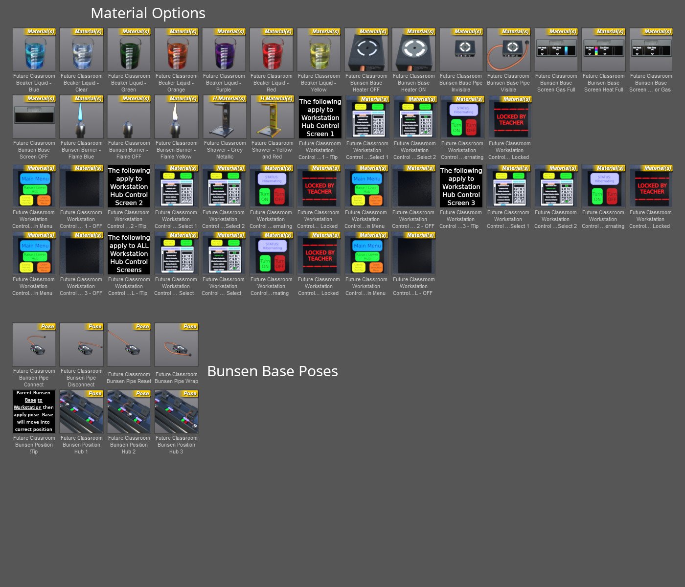 Future Classroom: Science Props | Daz 3D