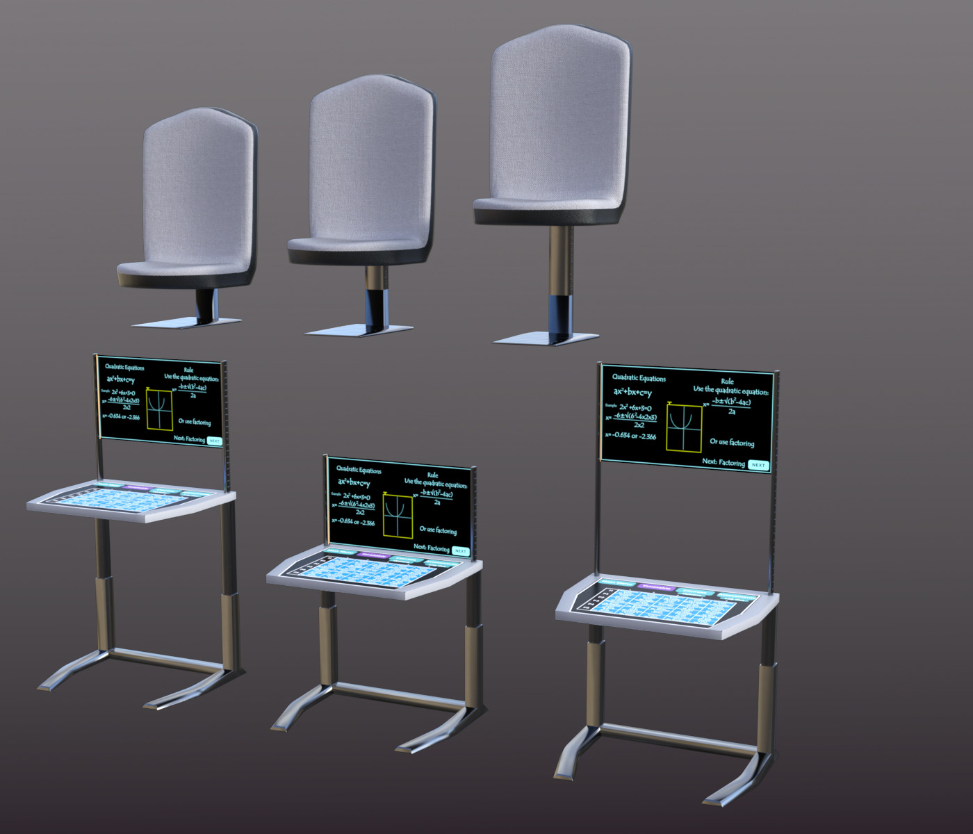 Future Classroom: Desks and Chairs | Daz 3D