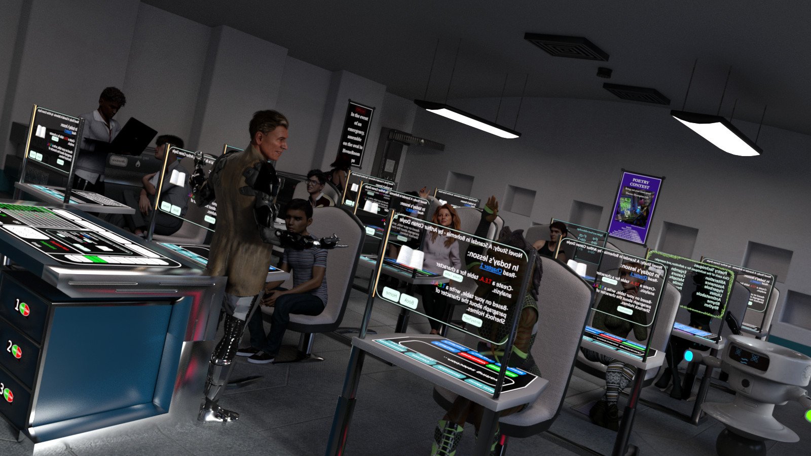 Future Classroom: Bundle | Daz 3D