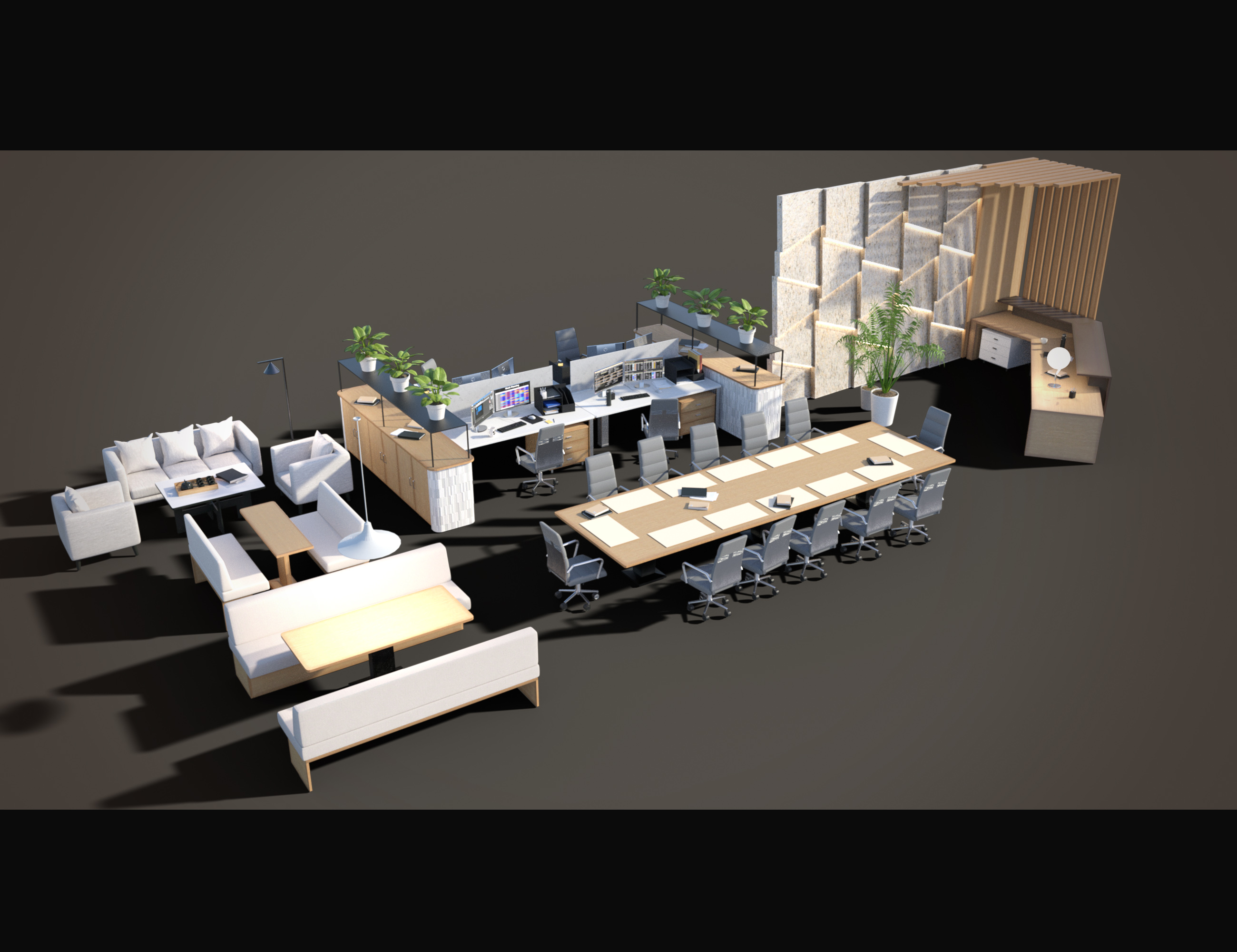 PBO Public Area Furniture | Daz 3D