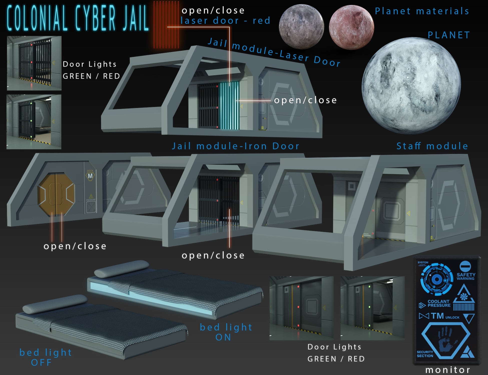 Colonial Cyber Jail | Daz 3D