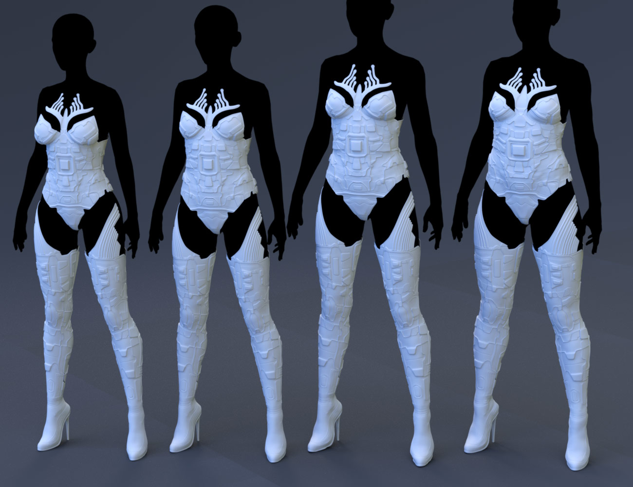 Binary Nymphea Outfit for Genesis 8.1 Female | Daz 3D